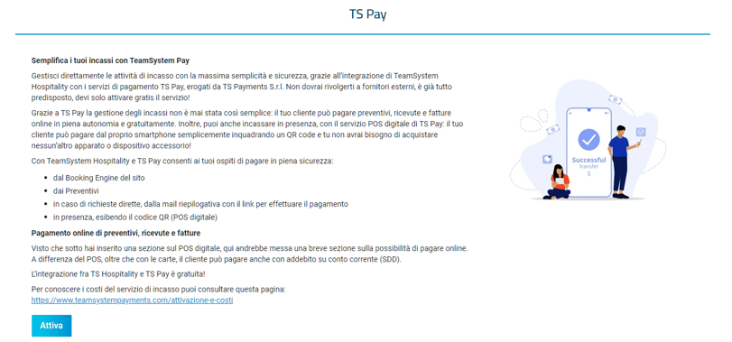 TS Pay: cosa è e come si configura – TS Hospitality